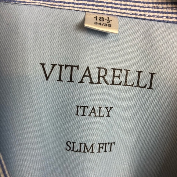 Vitarelli | Shirts | Vitarelli Italy Slim Fit Dress Shirt Button Down ...